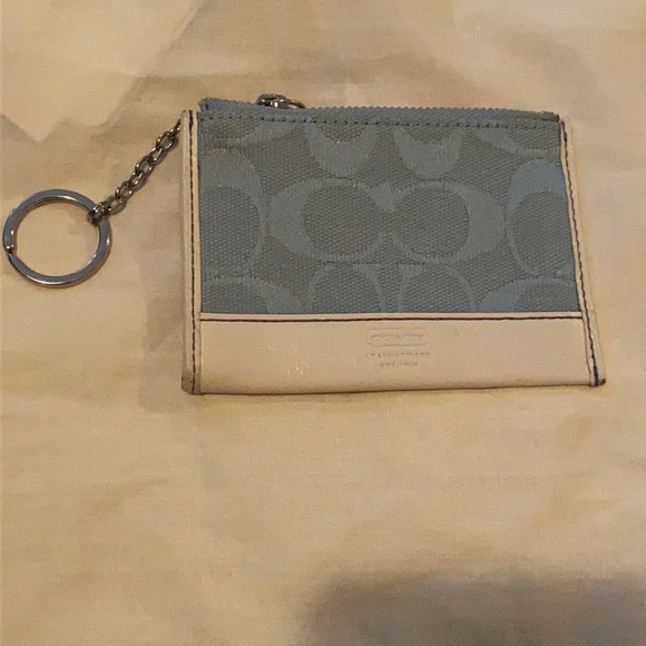 Coach | Accessories | Coach Blue Mini Wallet | Poshmark